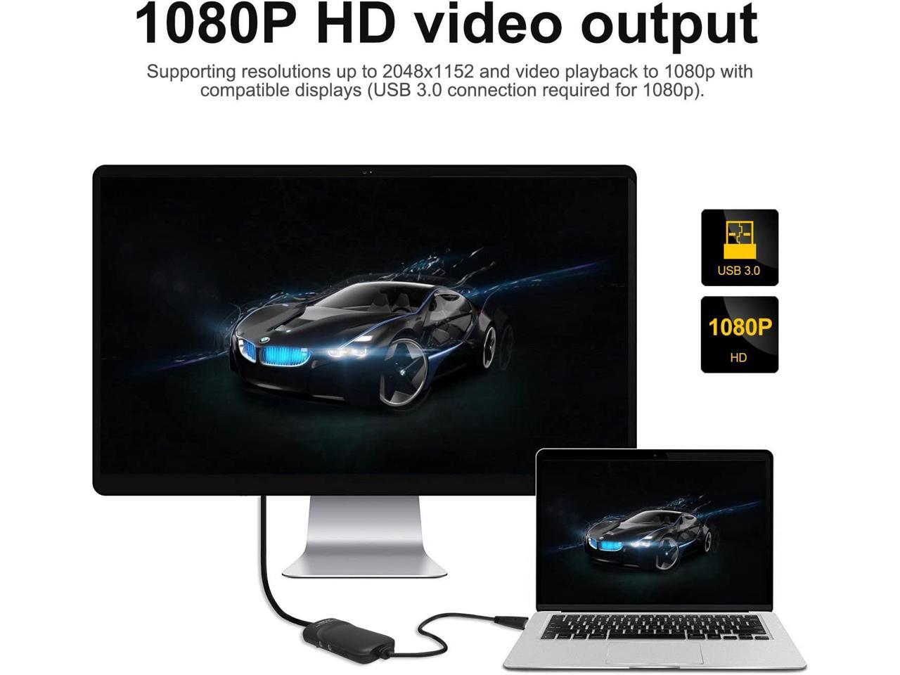 Wavlink USB 3.0 to HDMI Universal Video Graphics Adapter with Audio ...