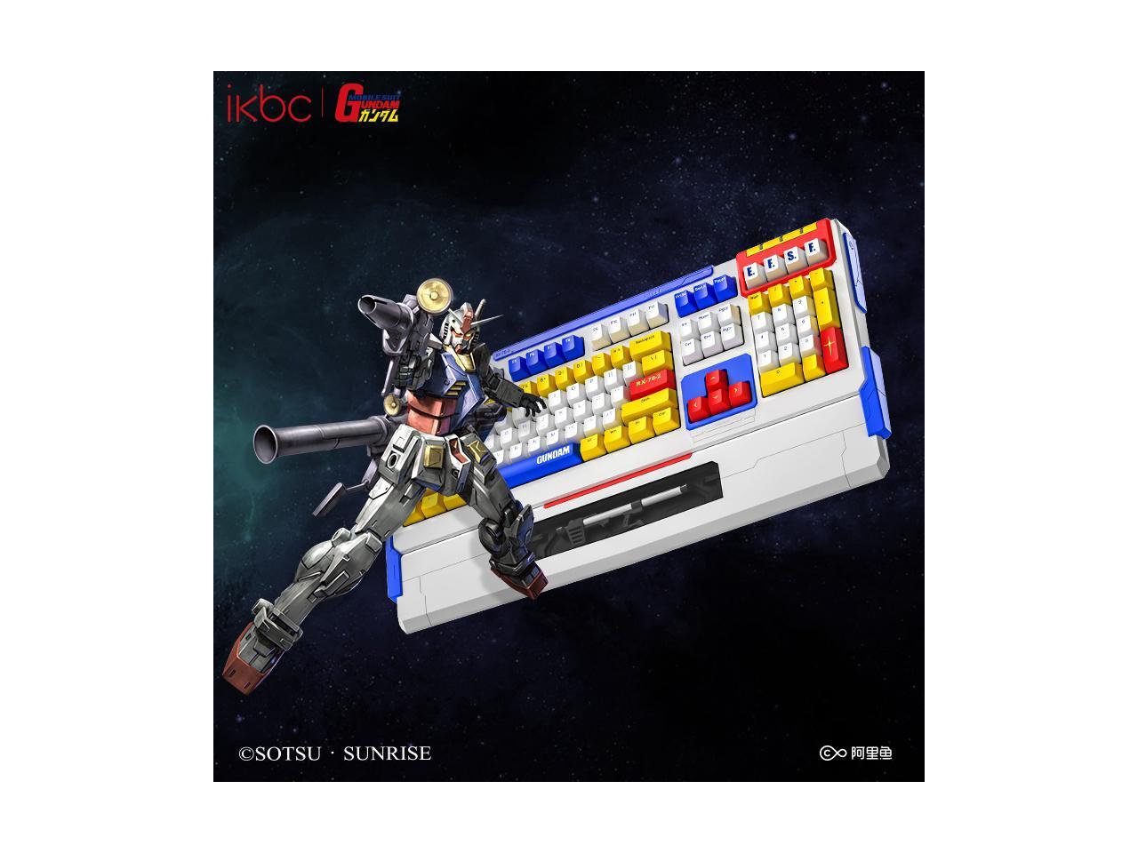 iKBC X GUNDAM RX-78-2 2.0 EFSF wired mechanical gaming keyboard cherry ...