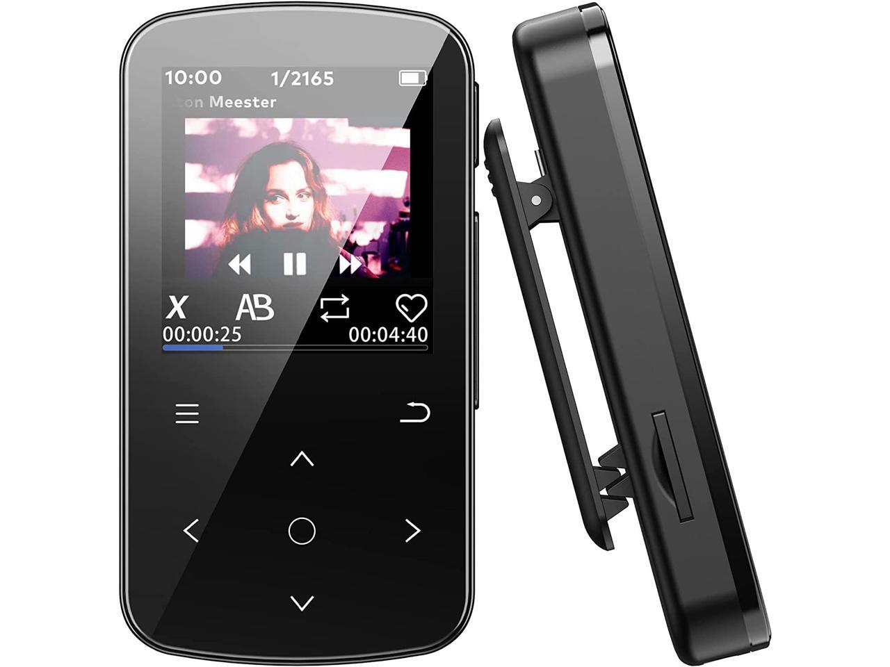 64 GB Clip MP3 Player, ZOOAOXO Music Player with Bluetooth 5.2, HD ...