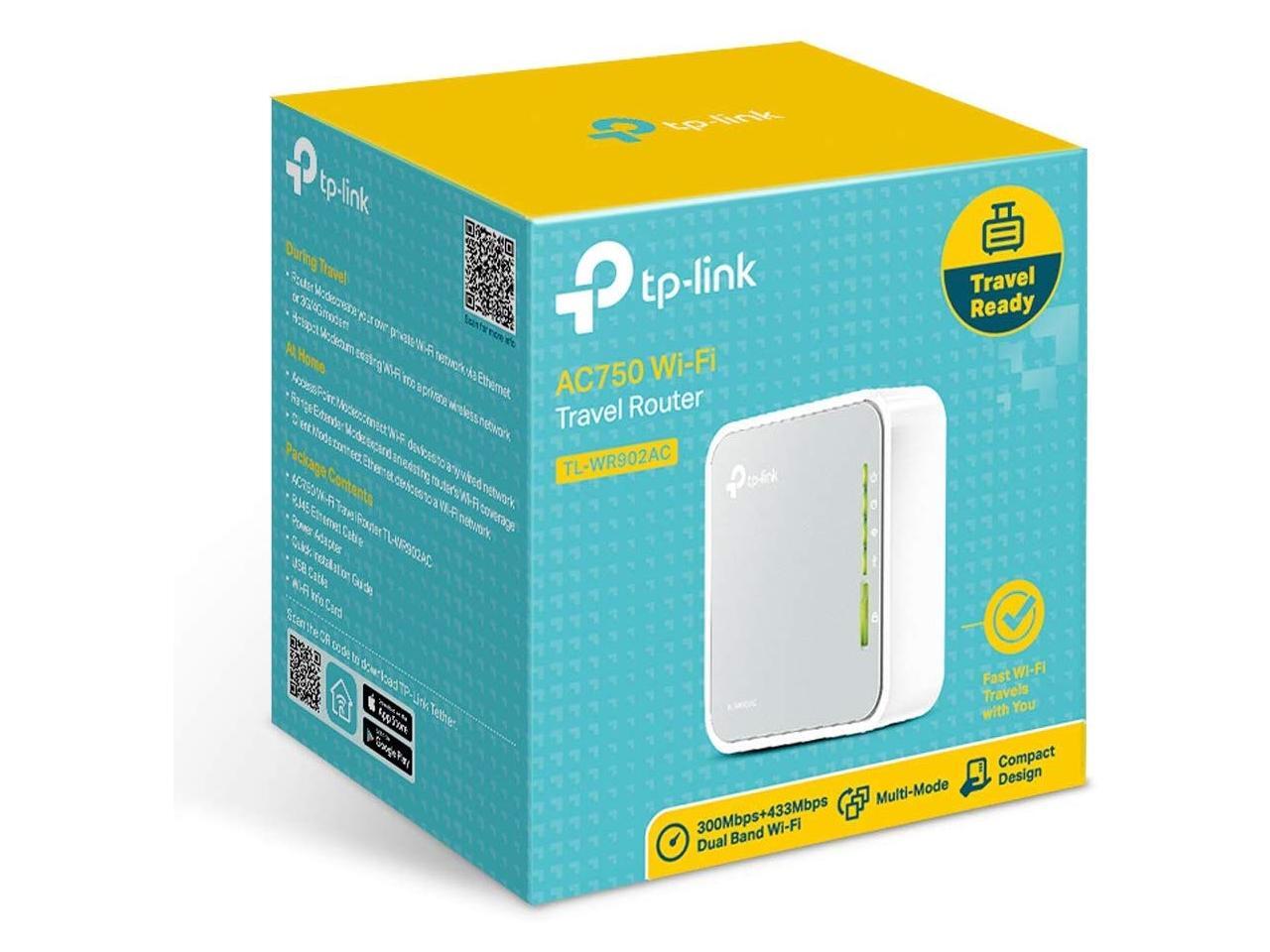 Tp Link Ac750 Wireless Portable Nano Travel Router Wifi Bridge Range Extender Access Point