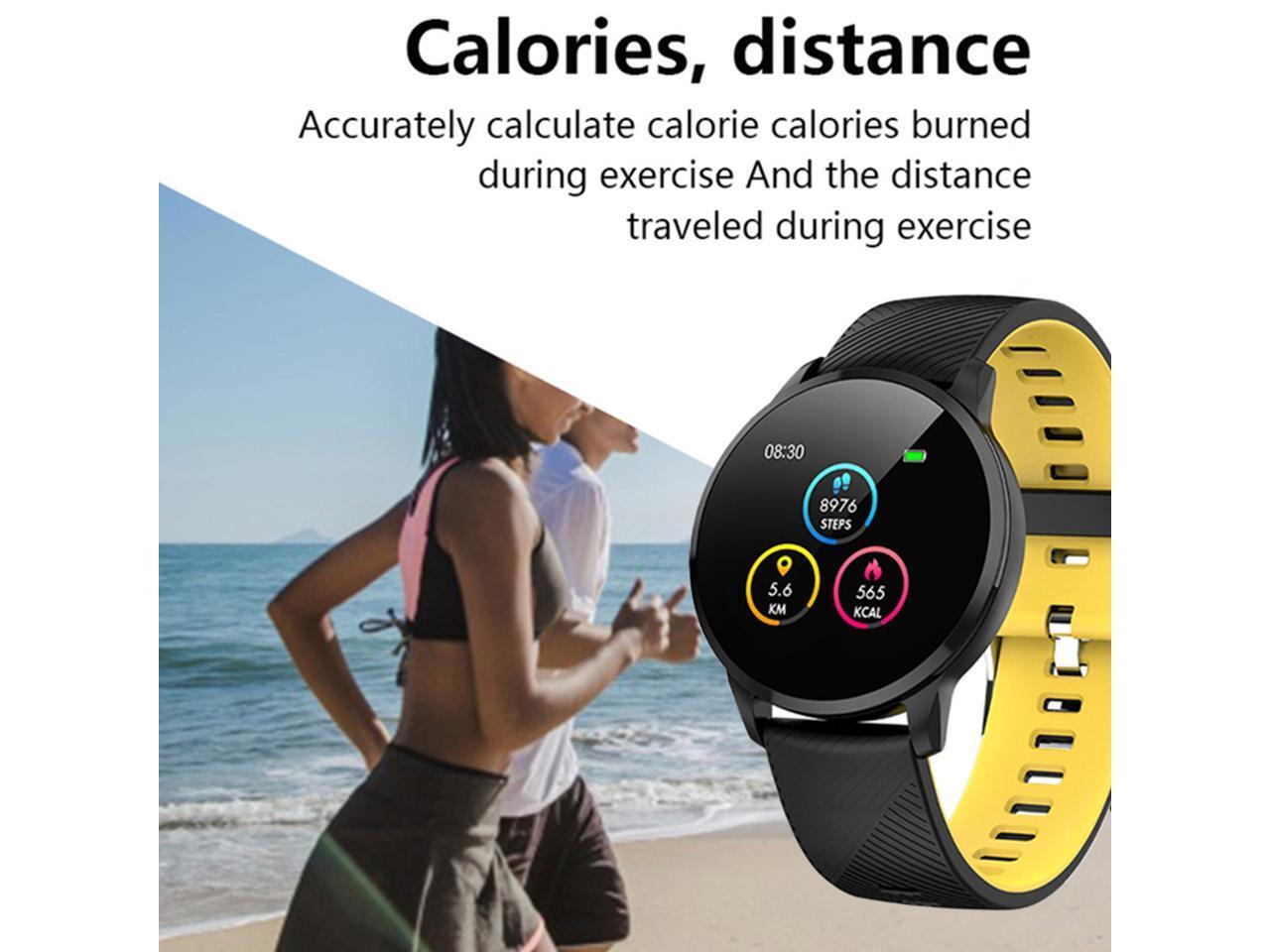 CORN IP67 Smart Watch for Android iPhone with Heart Rate & Blood ...