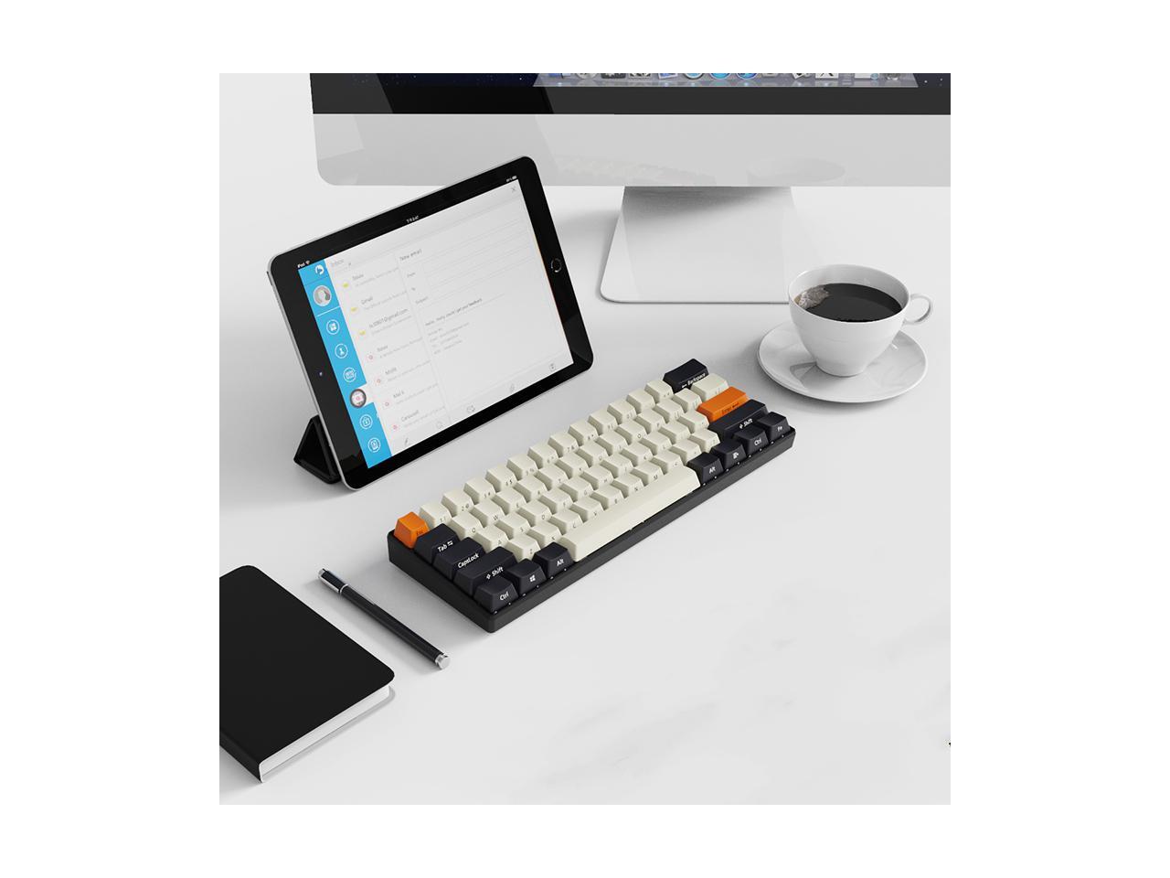 A-jazz AK61 Bluetooth Wireless and USB Wired Dual Connectivity ...