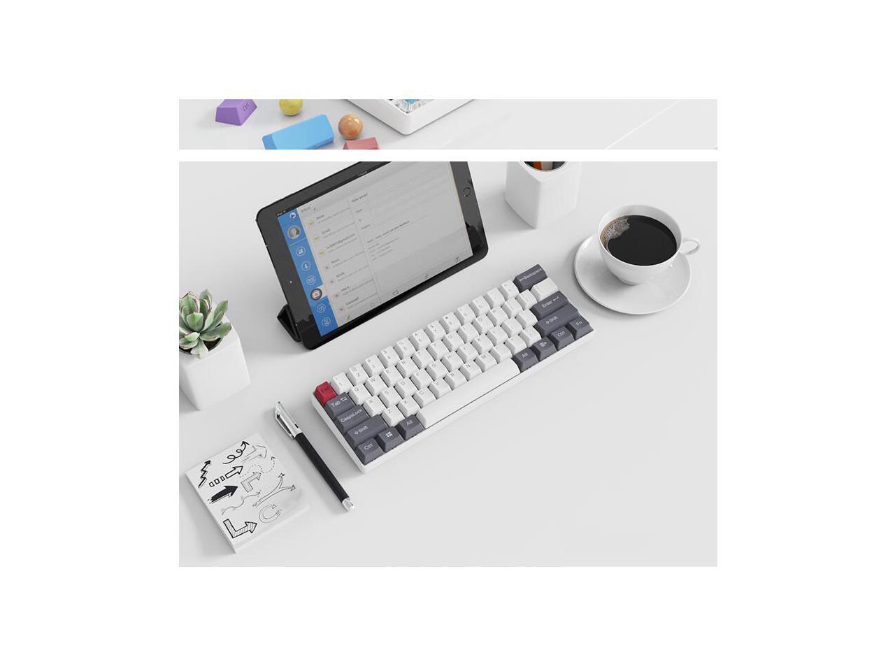 A-jazz AK61 Bluetooth Wireless and USB Wired Dual Connectivity ...