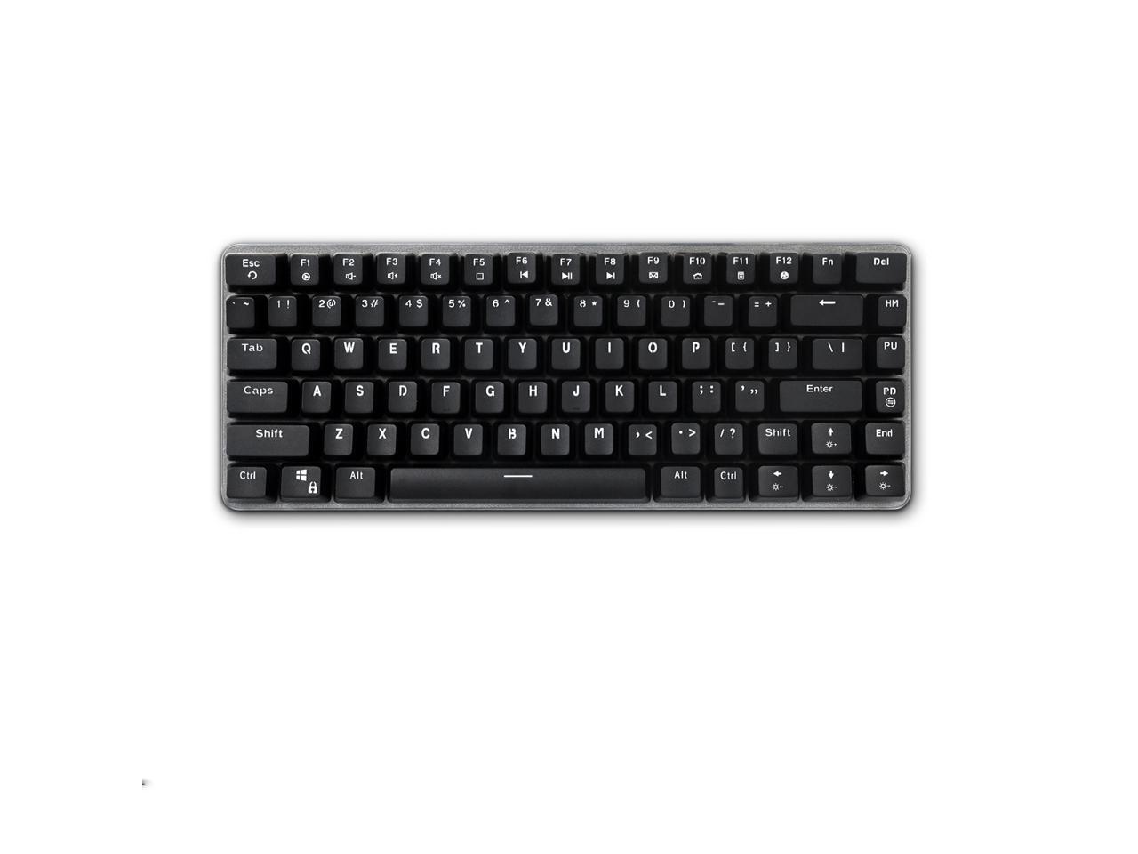 CORN F82 USB Wired Alloy Panel Mechanical Gaming Keyboard, N-Key ...
