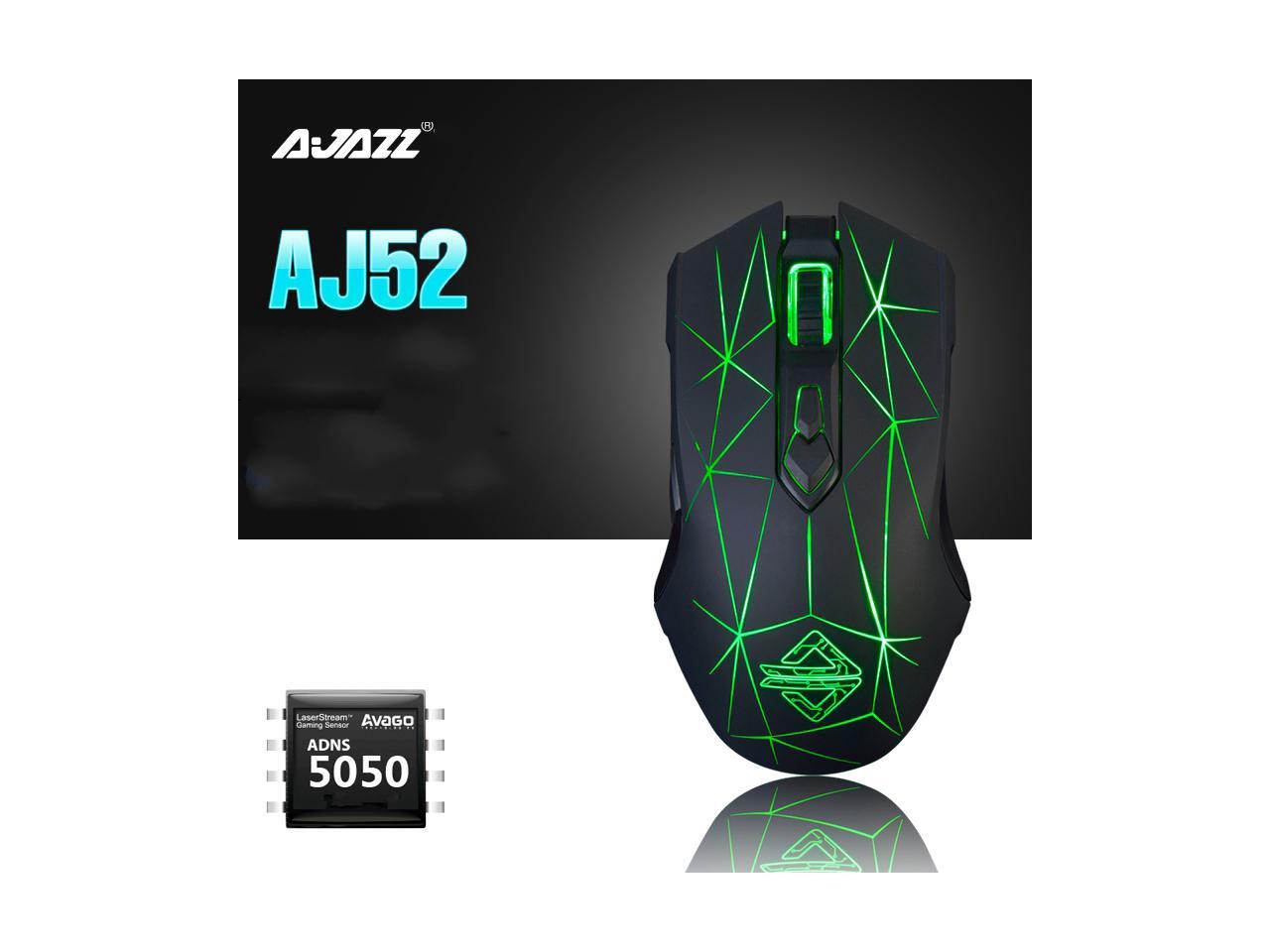 Ajazz AJ52 Watcher RGB Backlit Ergonomic Gaming Mouse, 2500 DPI A5050 7 ...