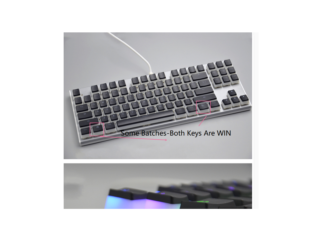 Black top pudding key caps on the white huntsman mini keyboard: Has ...