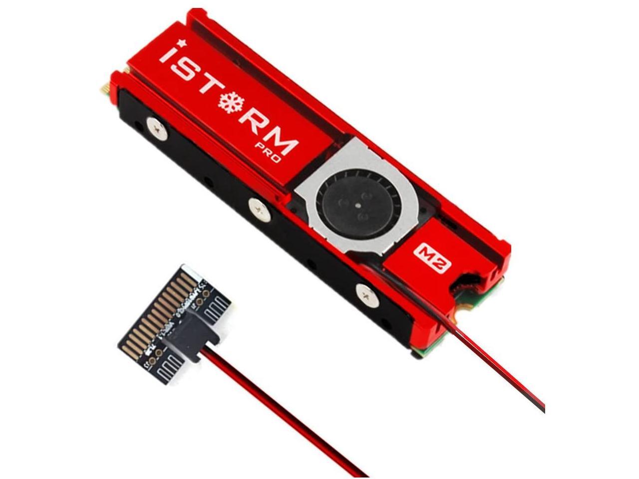 JEYI NVMe M.2 SSD Cooler Heatsinks with 20mm Fan Powerful Cooling ...