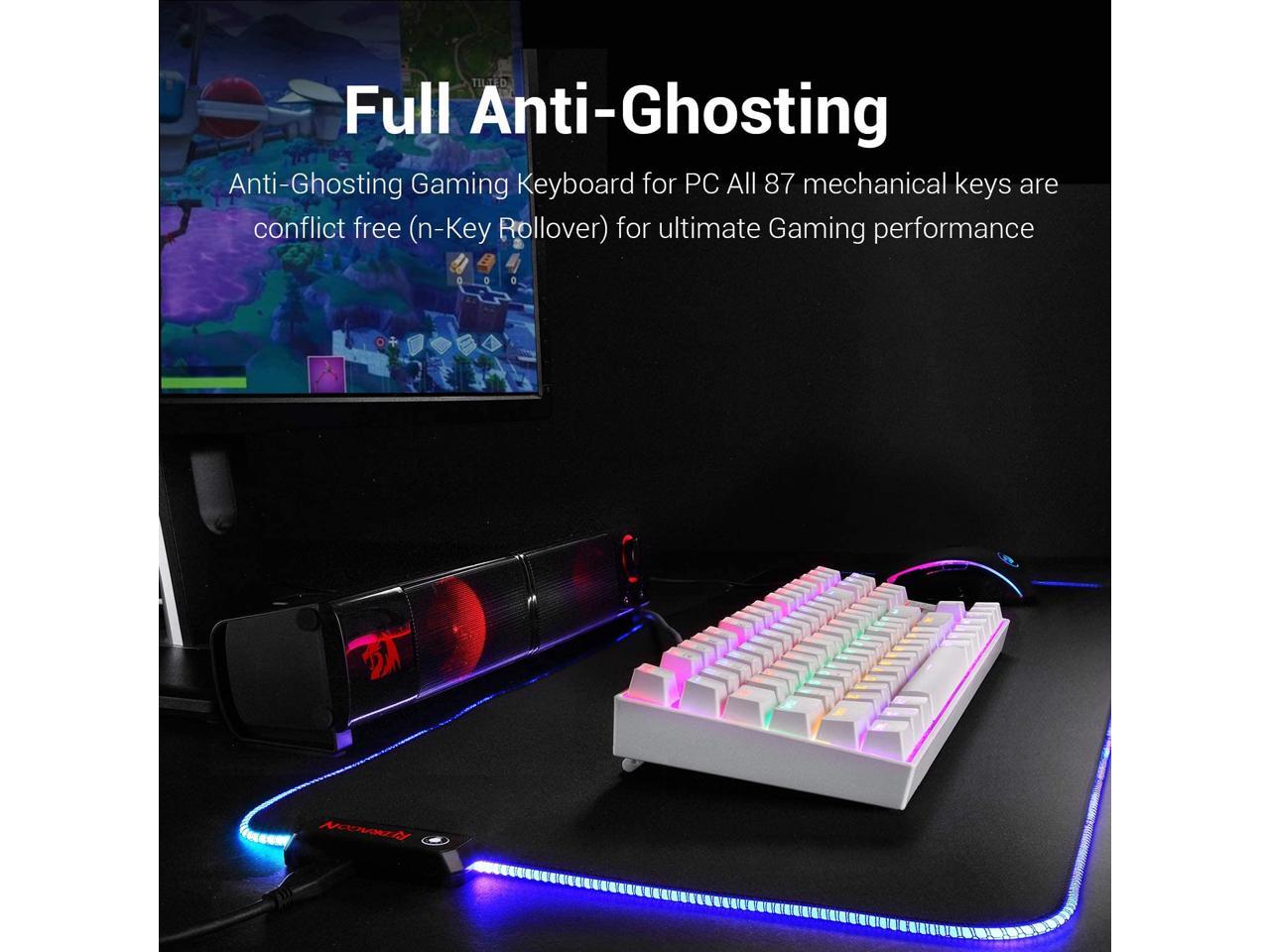 Redragon K552 Mechanical Gaming Keyboard RGB LED Rainbow Backlit Wired ...