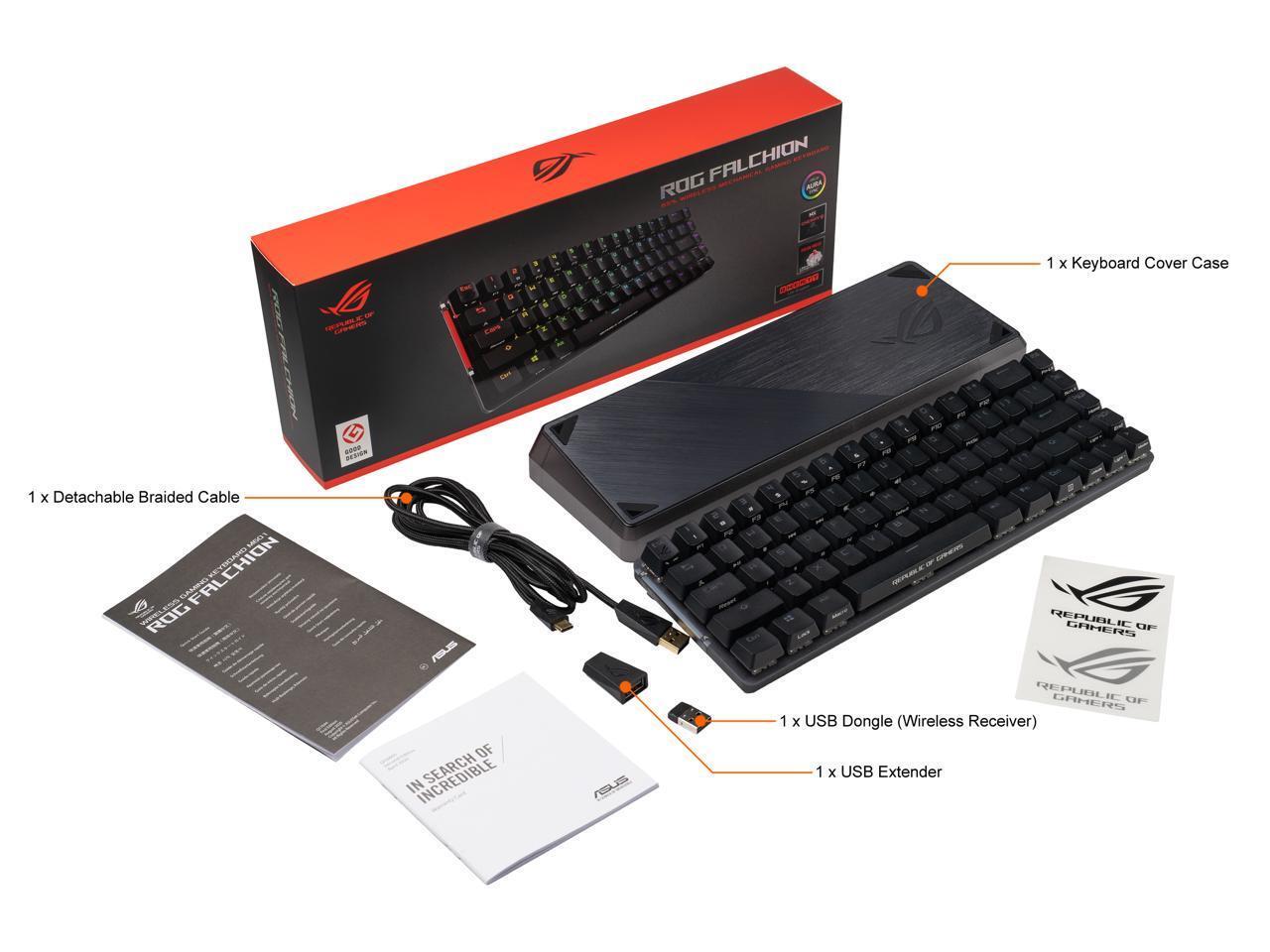 ASUS ROG Falchion Wireless 65% Mechanical Gaming Keyboard (68 Keys ...