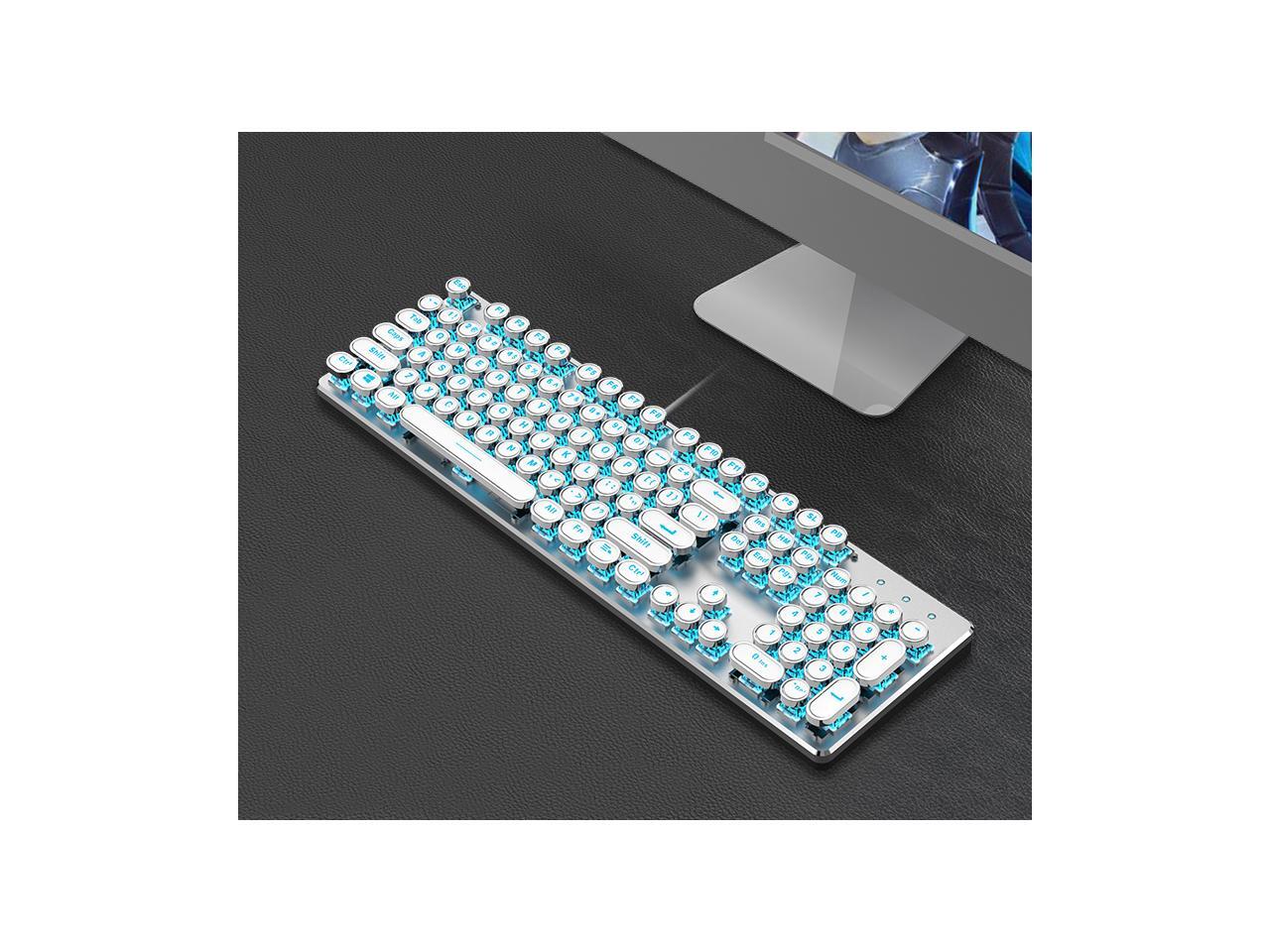 CORN Mechanical Keyboard Professional Gaming Keyboard Punk Style Keycap ...