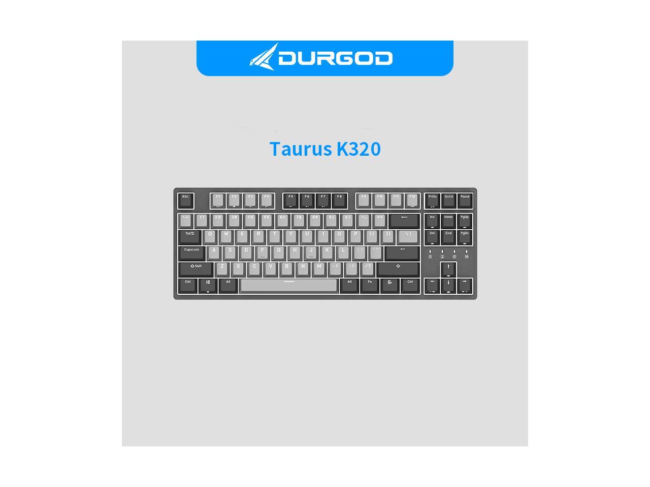 Durgod K320 87 Keys Mechanical Keyboard - Double shot PBT Profile - USB ...