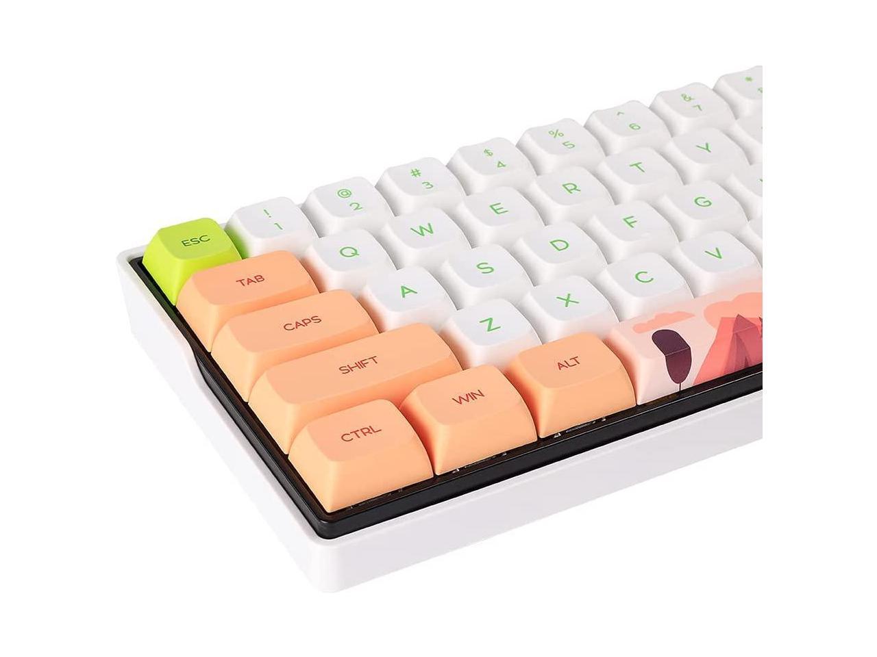 PBT Custom Keycaps 60 Percent with Puller, XDA Profile DYE Sublimation ...
