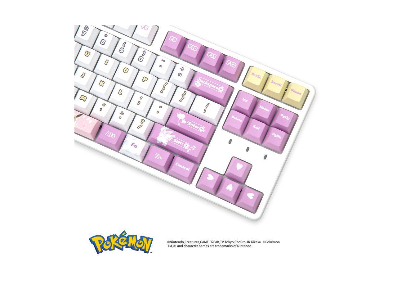IROK FE87 pokemon Eevee version, PBT keycap, no light,87 keys Type-C ...