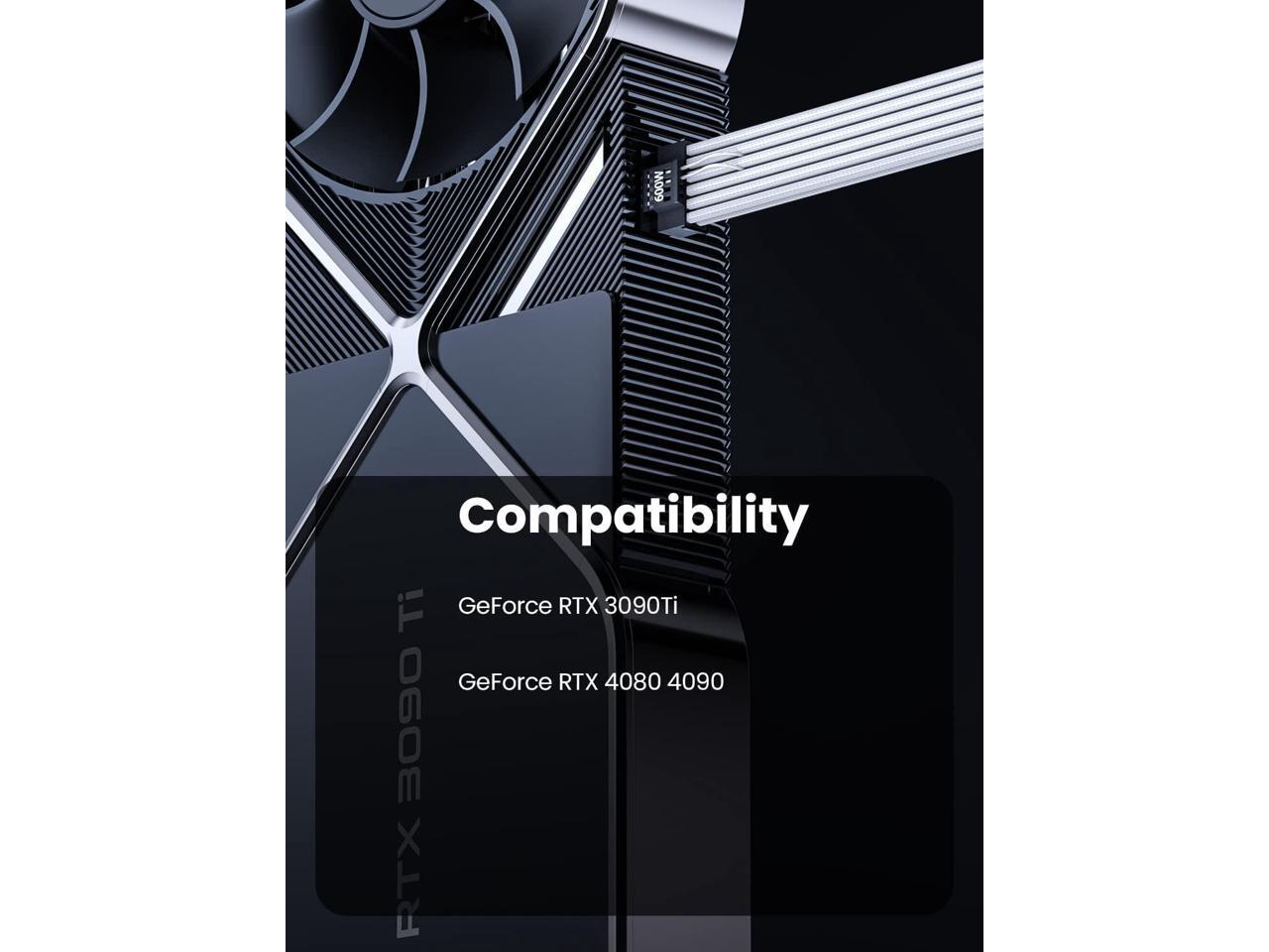 CORN PCI-e 5.0 Extension Cable 30cm/1ft 16 Pin(12+4) Male to PCIE ...