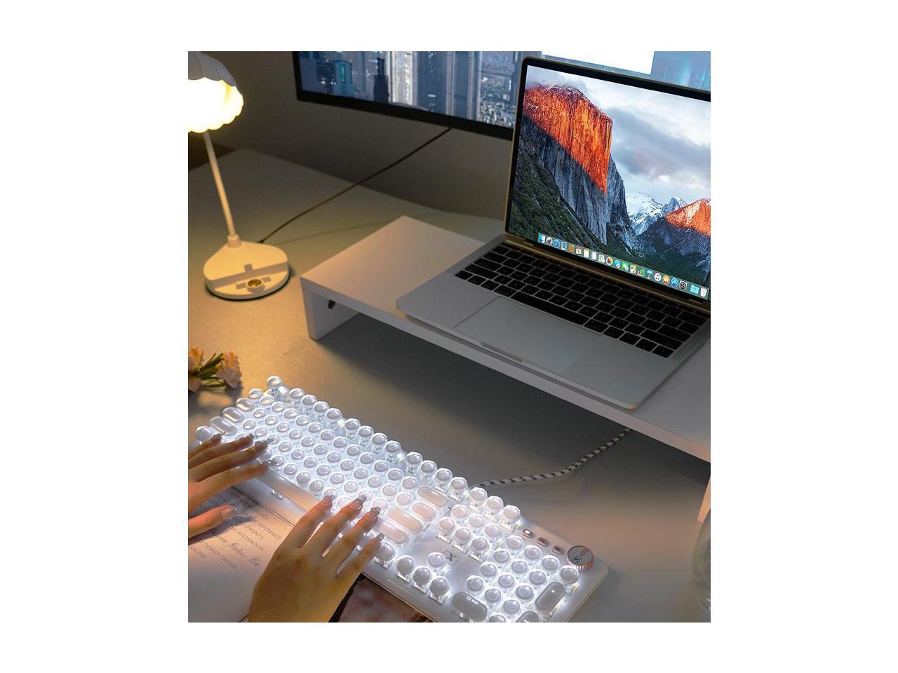 Corn Gaming Keyboard with Retro Punk Typewriter Style. Blue Switch ...