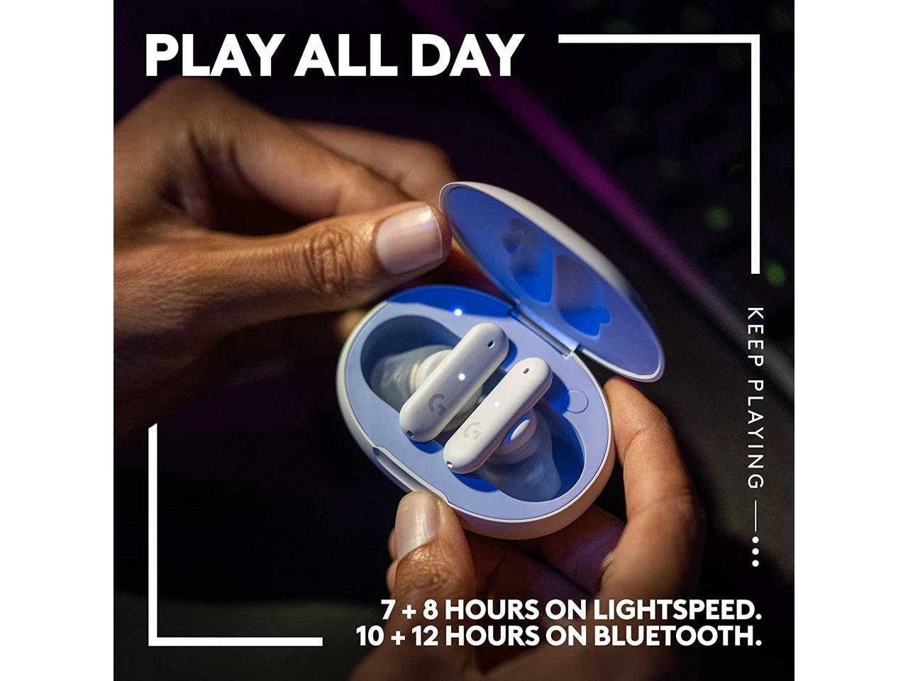 Logitech G FITS True Wireless Gaming Earbuds, Custom Molded Fit, Lightspeed + Bluetooth, Four ...