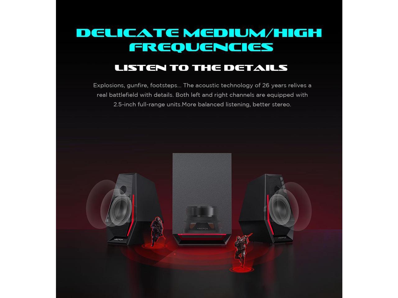 Edifier G1500 MAX 2.1 Computer Speakers System, Hecate Gaming Speakers ...