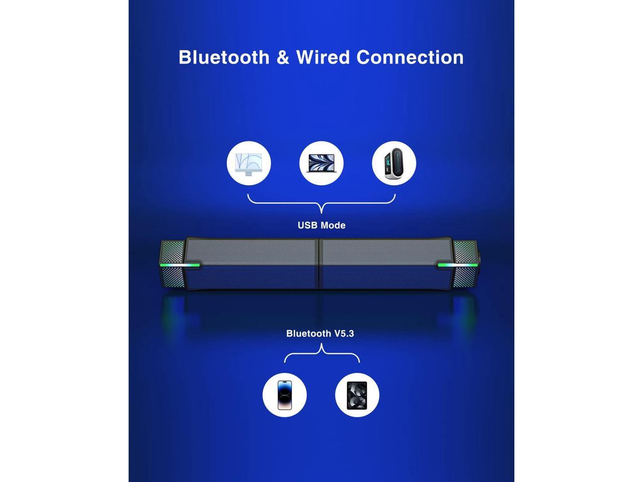 CORN Bluetooth Computer Speakers for PC Desktop Monitor, Gaming PC ...