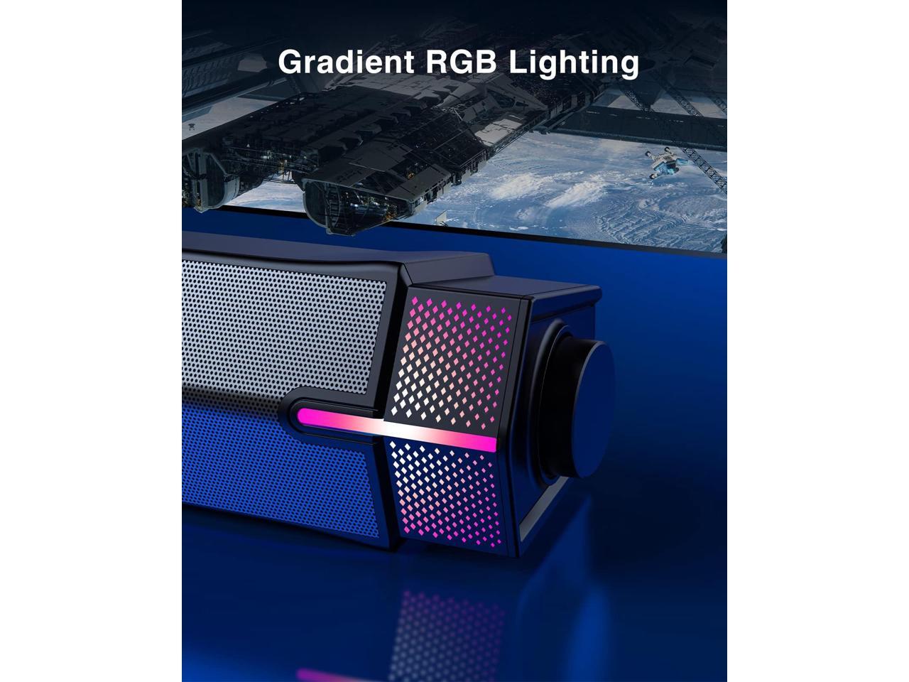 CORN Bluetooth Computer Speakers for PC Desktop Monitor, Gaming PC ...