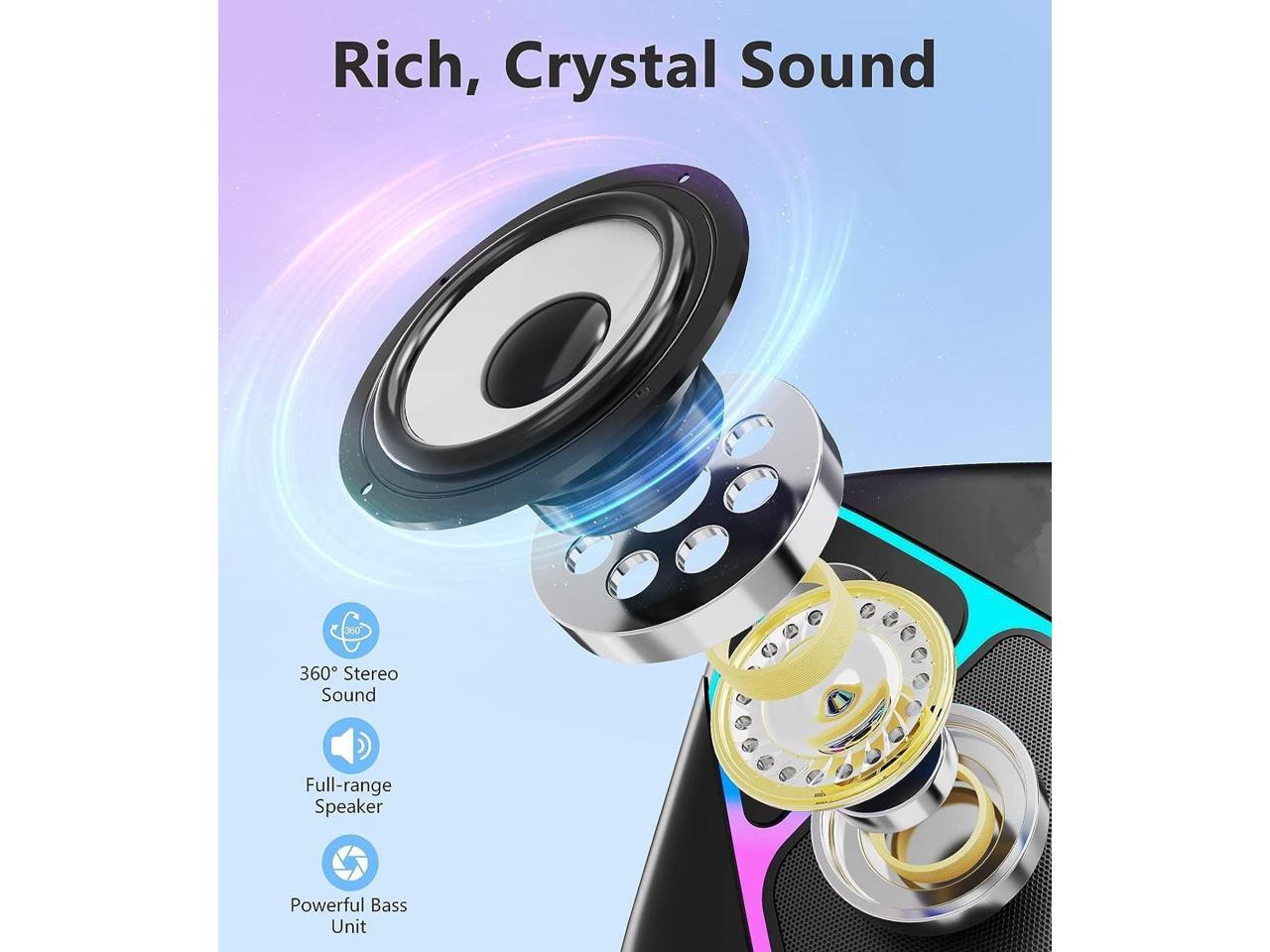 CORN 2.1 Computer Speakers for Desktop with Subwoofer, Dynamic RGB PC ...