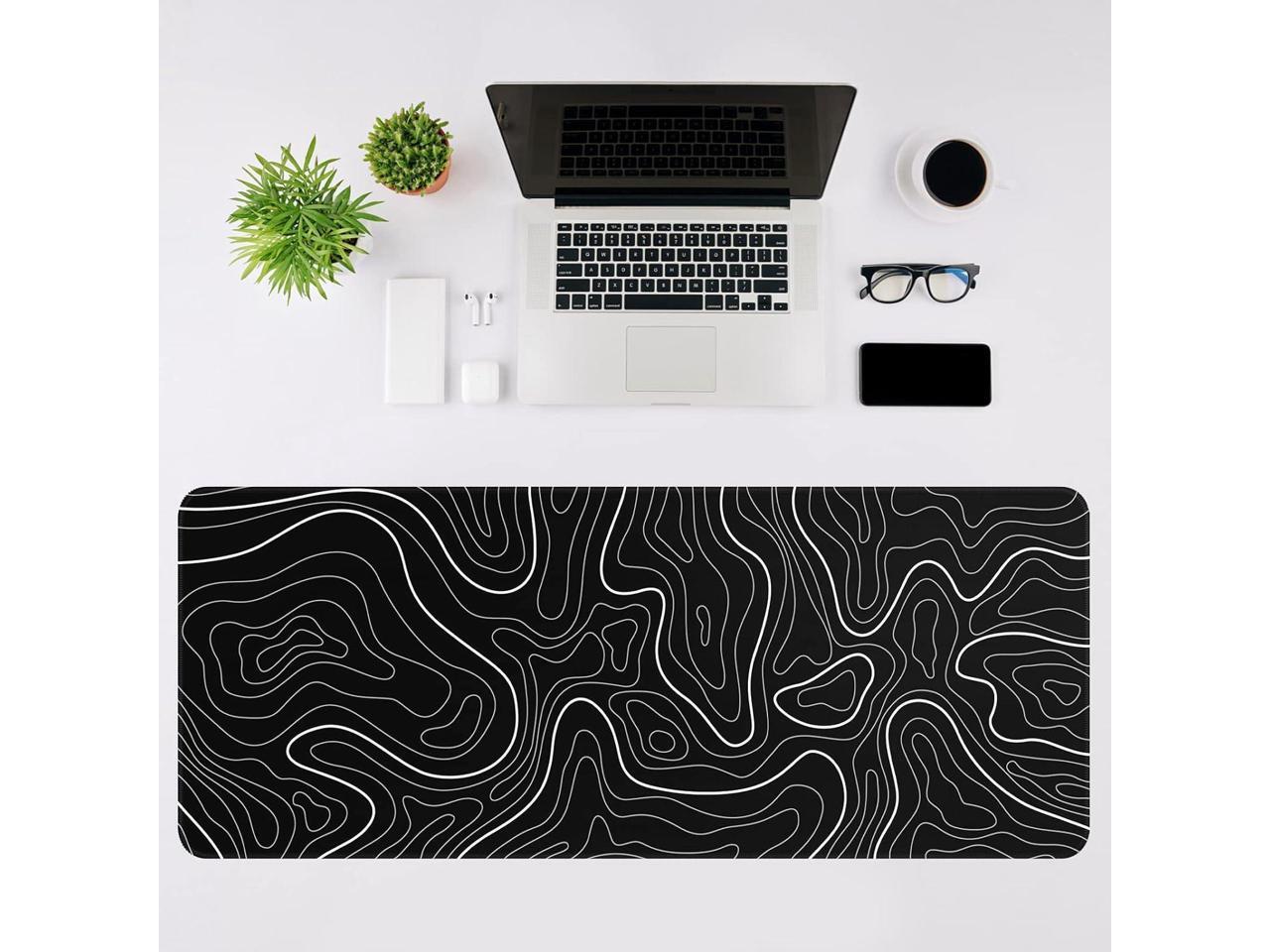 Gaming Mouse Pad Large Keyboard Pad 31.5 x 11.8in Topographic Mouse Pad ...