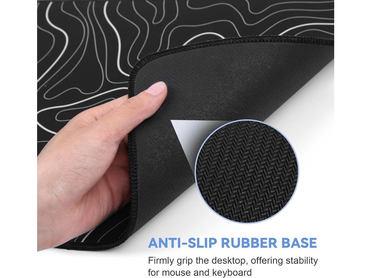 Gaming Mouse Pad Large Keyboard Pad 31.5 x 11.8in Topographic Mouse Pad ...