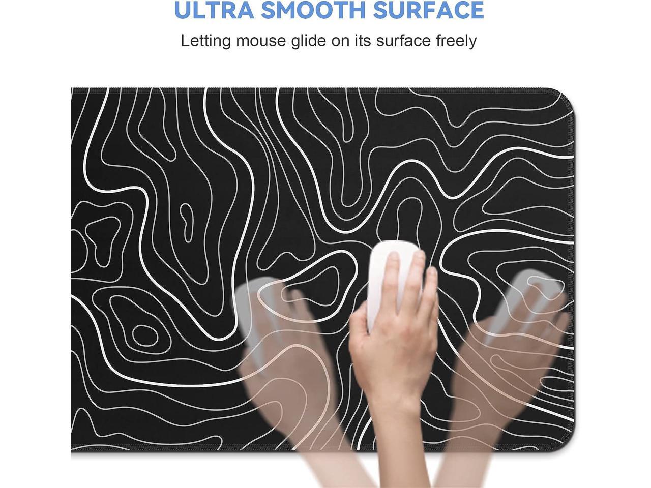 Gaming Mouse Pad Large Keyboard Pad 31.5 x 11.8in Topographic Mouse Pad ...