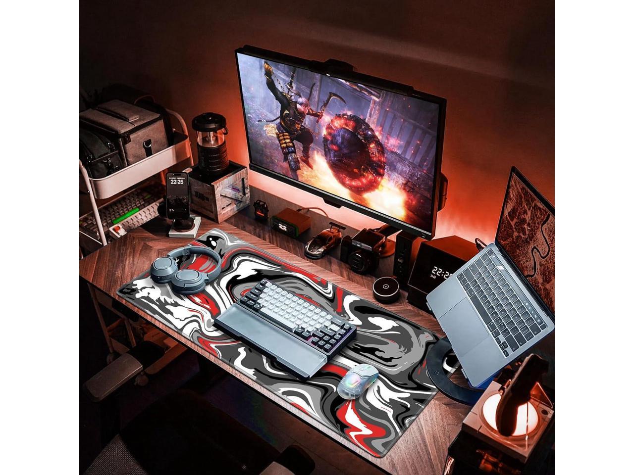 Gaming Mouse Pad, Canjoy Fluid Pattern Mouse Pad 31.5x11.8inch Large ...