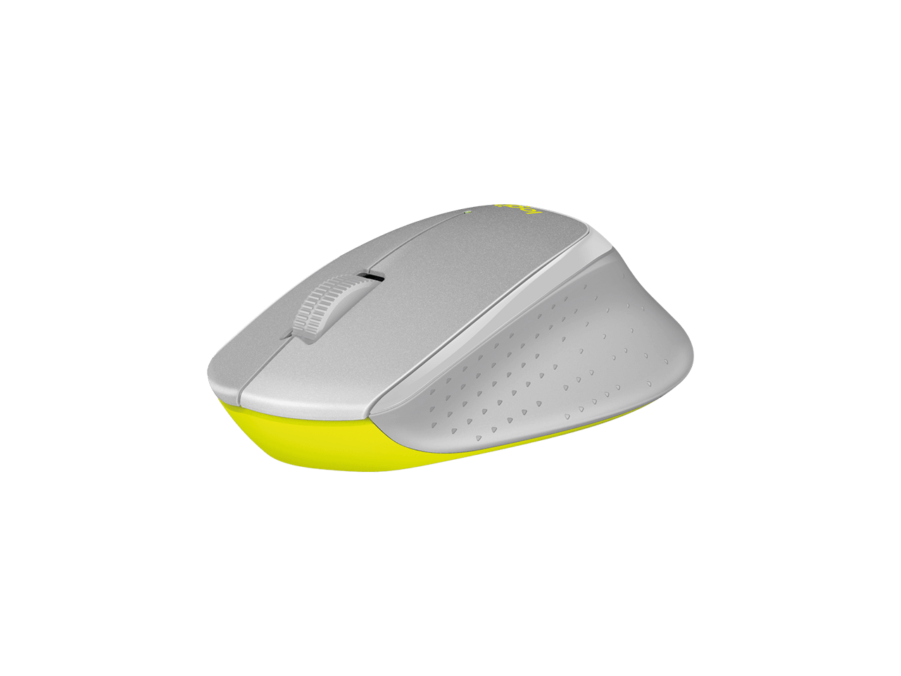 Logitech M330 910-004908 Silent Plus Wireless Large Mouse - Grey/Yellow ...
