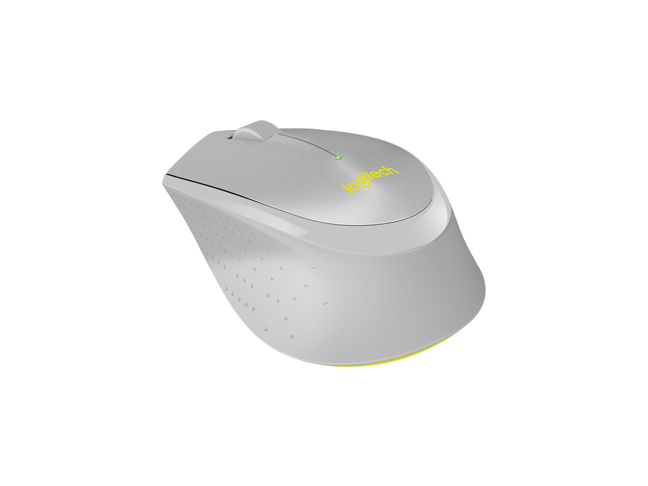 Logitech M330 910-004908 Silent Plus Wireless Large Mouse - Grey/Yellow ...
