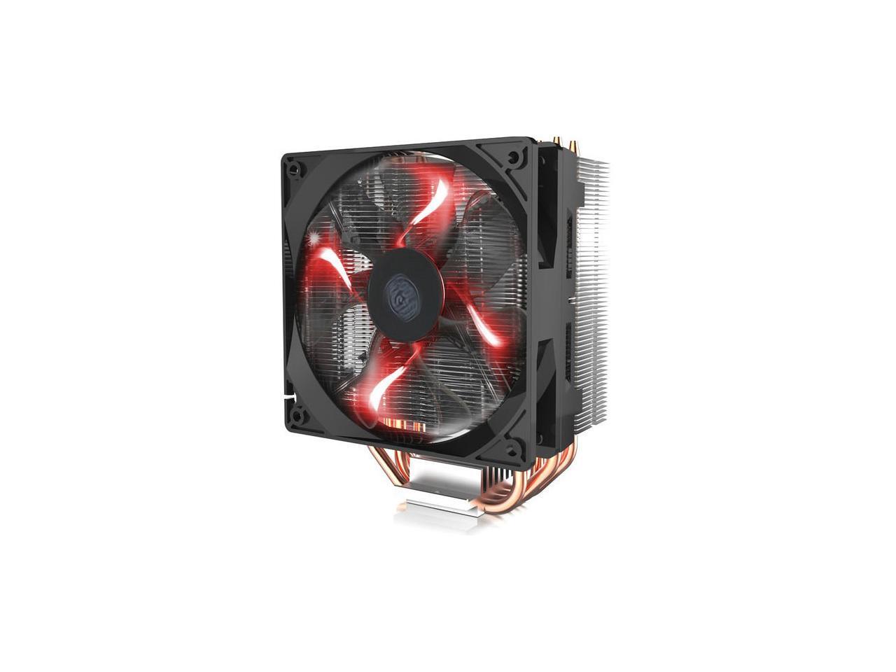 Cooler Master Blizzard T400i - CPU Cooler with XtraFlo 120 "Fire Red ...