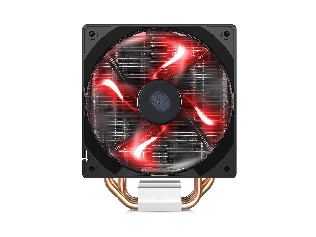 Cooler Master Blizzard T400i - CPU Cooler with XtraFlo 120 "Fire Red ...