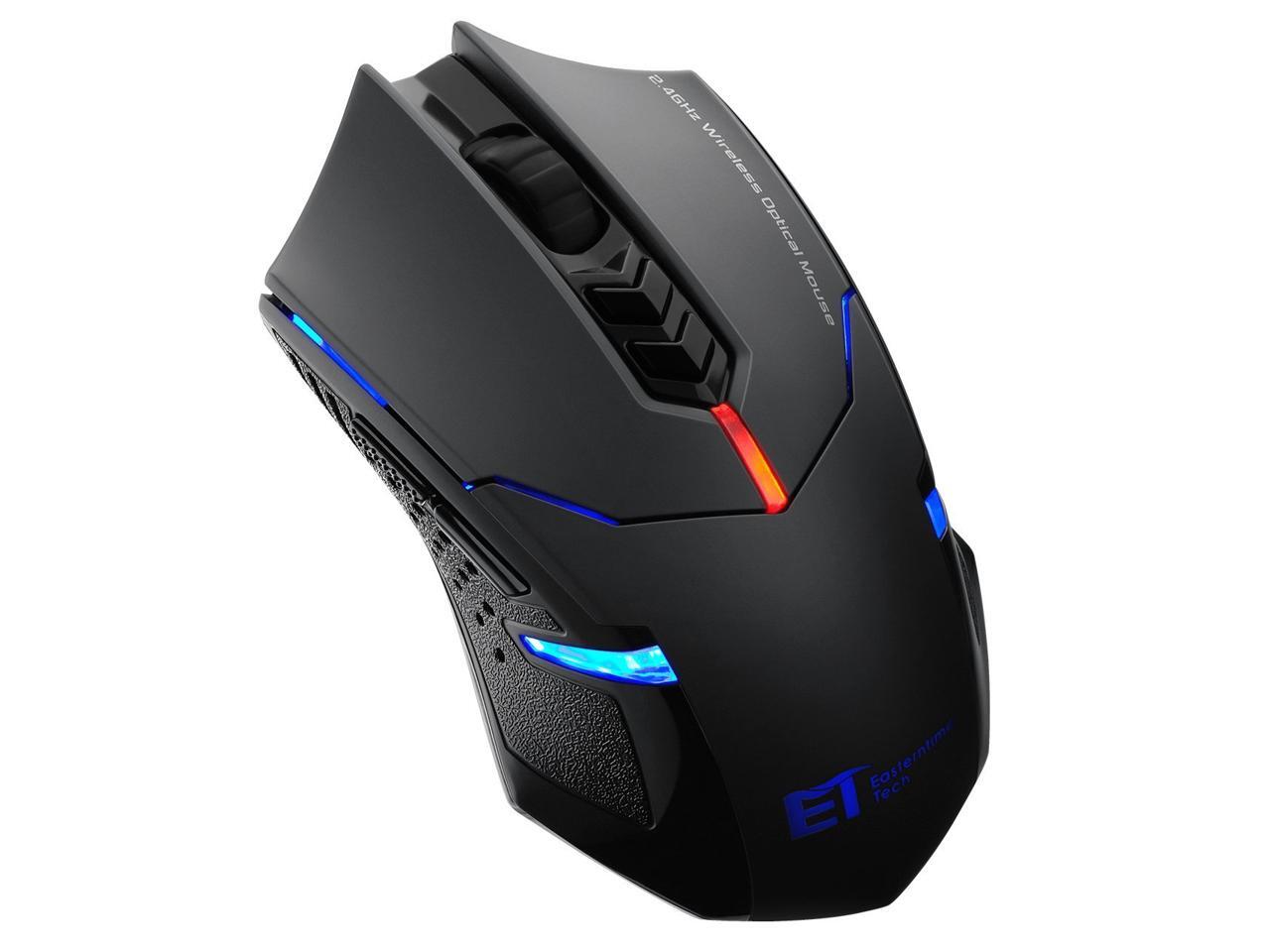 Pictek 2400DPI Adjustable Game Mice 2.4G Wireless Gaming Mouse with 7 ...