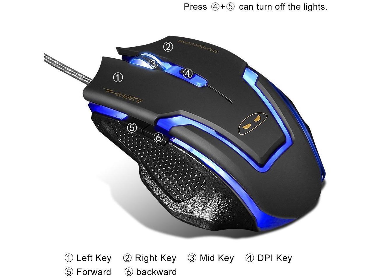Corn Electronics G1 Gaming Mice 3200 DPI 6 Buttons Professional ...