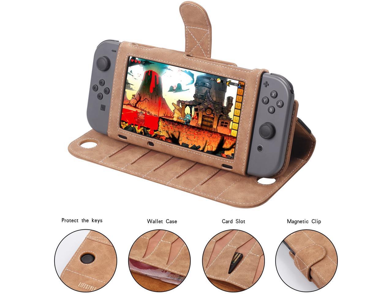 Nintendo Switch Protective Leather Case With Screen Protector - Life ...