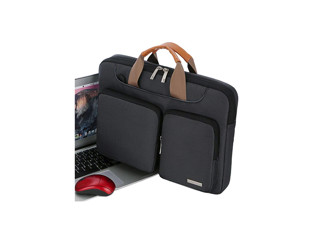 Lacdo 15- 15.6 Inch Laptop Shoulder Bag, 360° Protective Laptop Sleeve ...