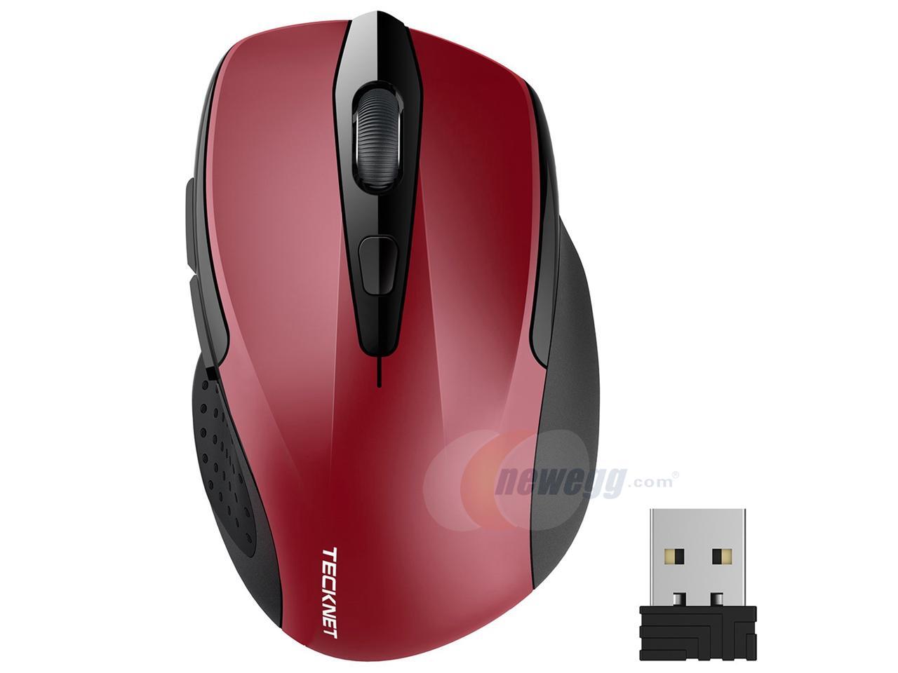 TeckNet Pro 2.4G Ergonomic Wireless Mobile Optical Mouse with USB Nano ...