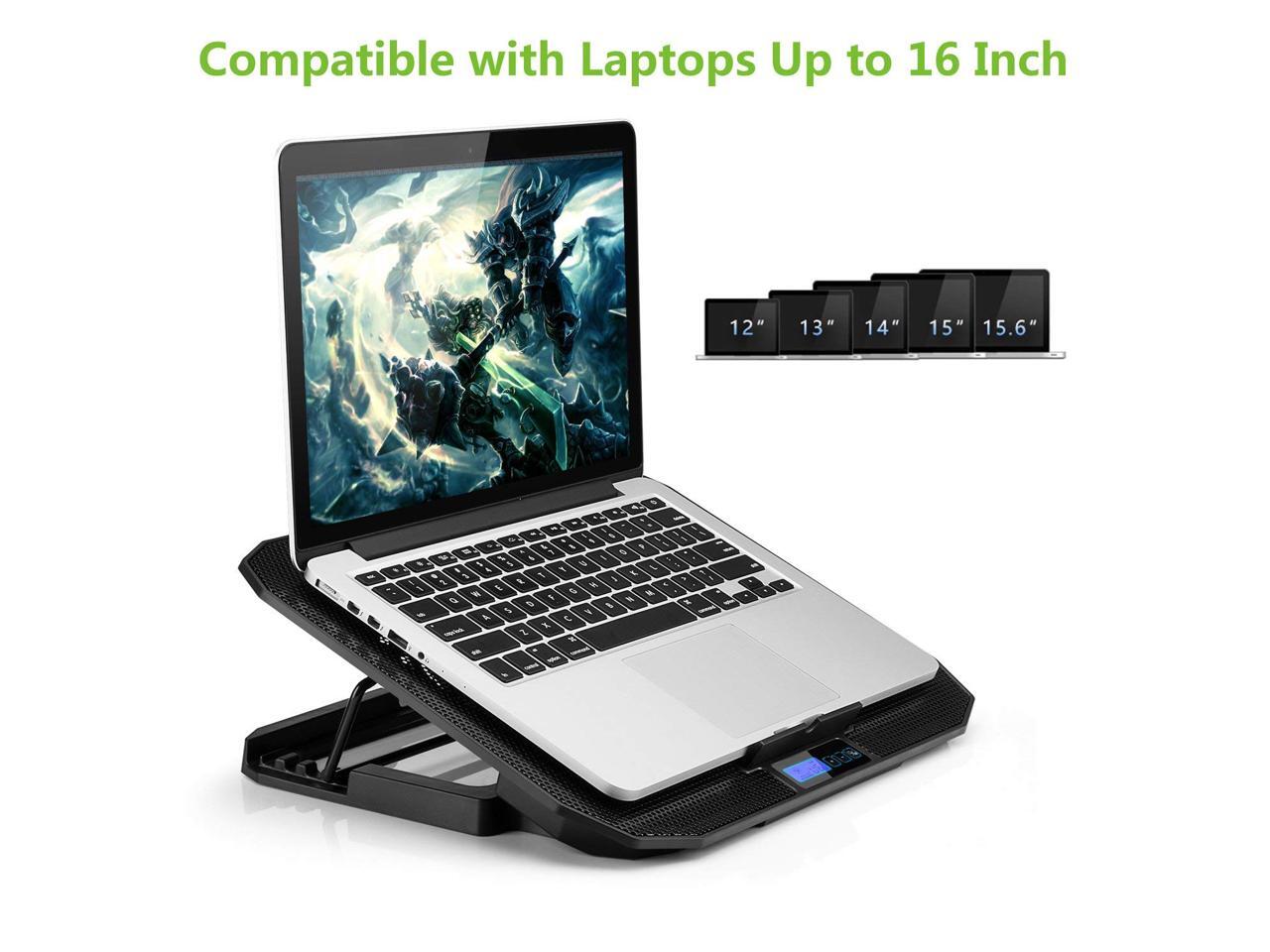 TekHome Cooling Pad, Laptop Cooling Fan/Stand, Laptop Cooler 15.6 Inch ...