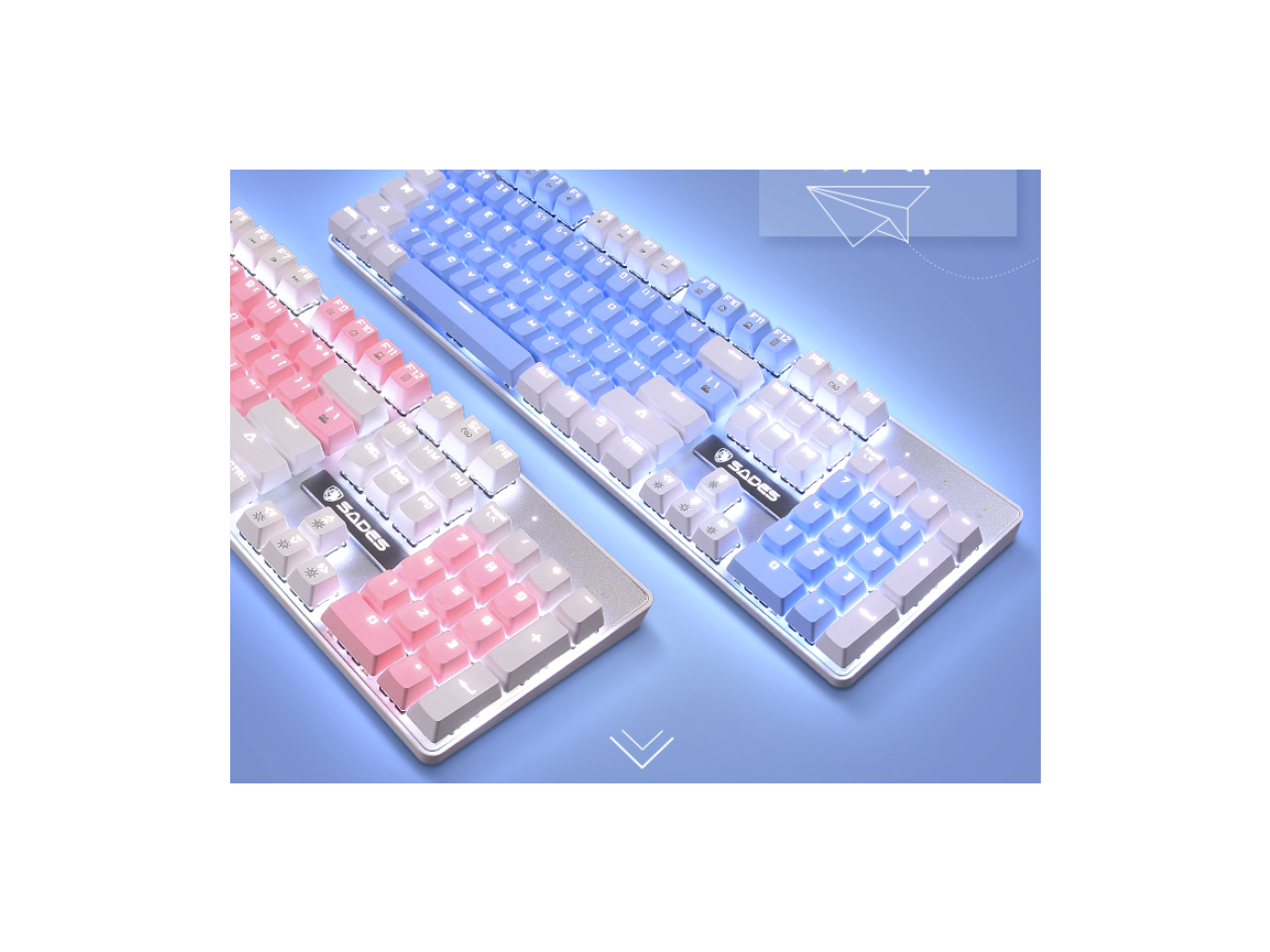 CORN Ergonomic Design, All 104 Non-conflicting keys Cool Exterior With ...