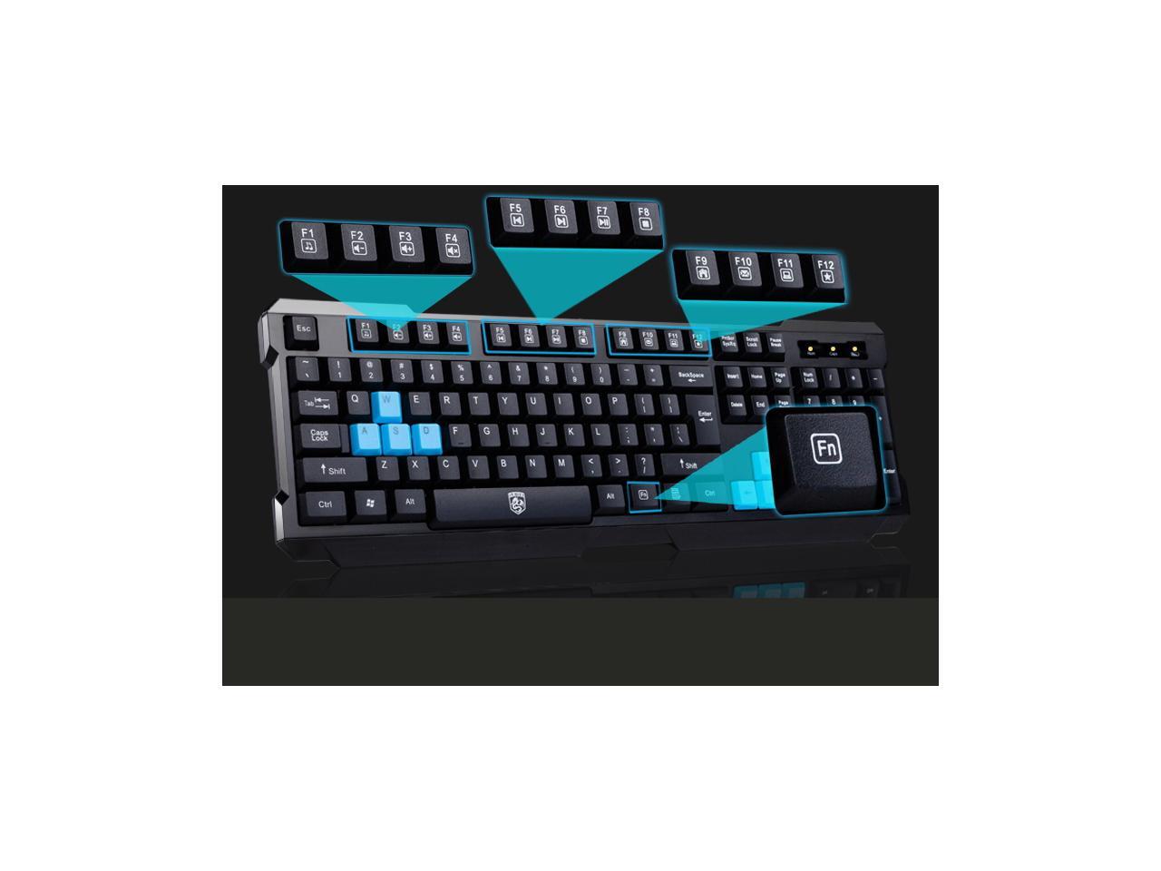 Delog Ergonomic Design, Cool Exterior 2.4GHz Wireless Waterproof Gaming ...