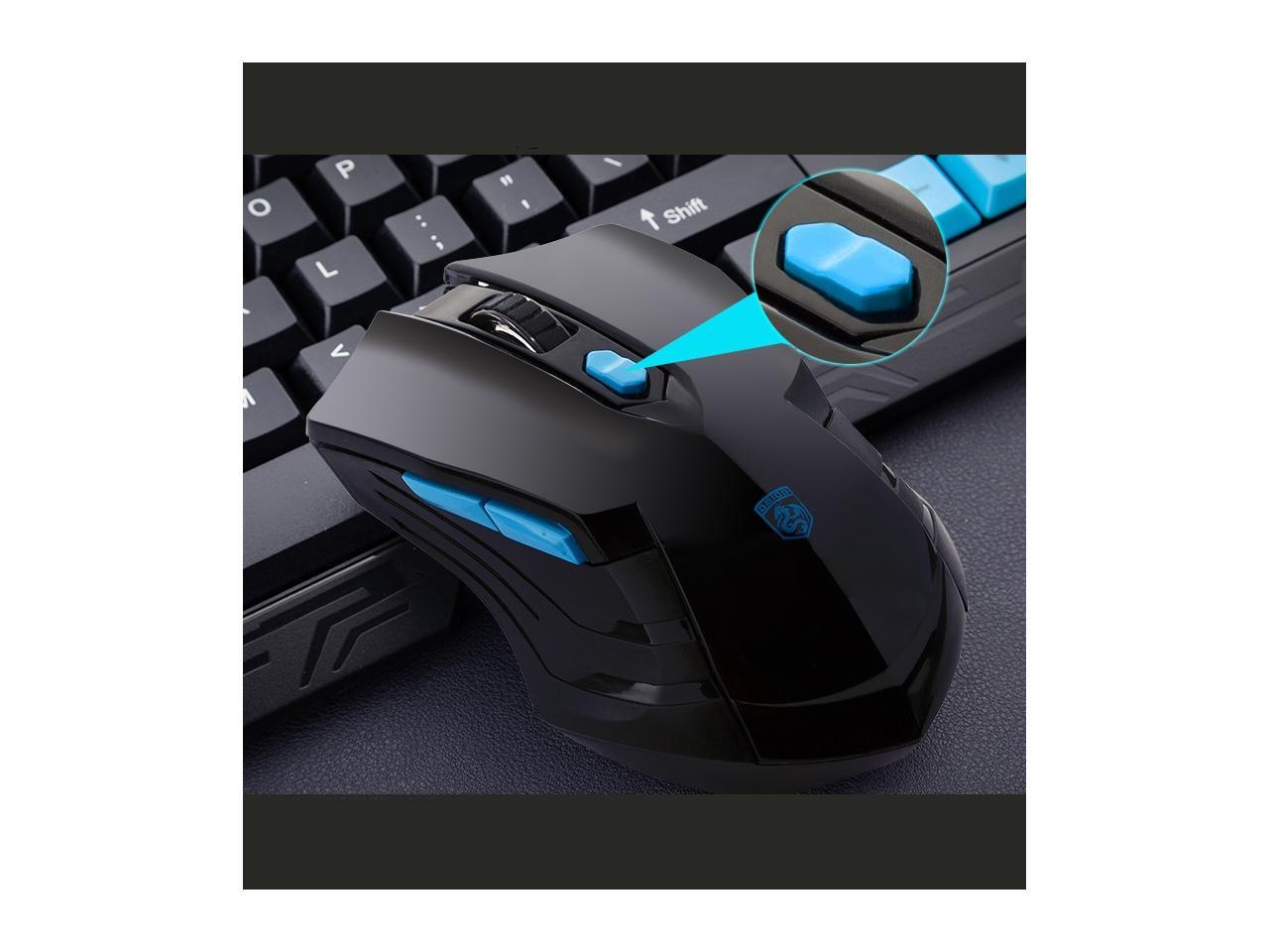 Delog Ergonomic Design, Cool Exterior 2.4GHz Wireless Waterproof Gaming ...