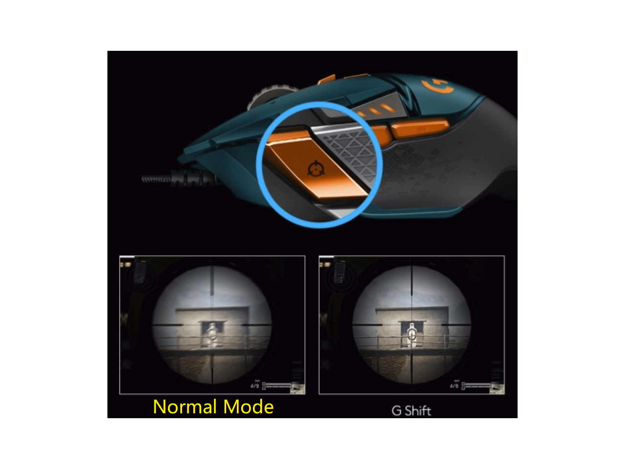 Logitech G502 HERO High Performance 12 Buttons Gaming Mouse League of ...