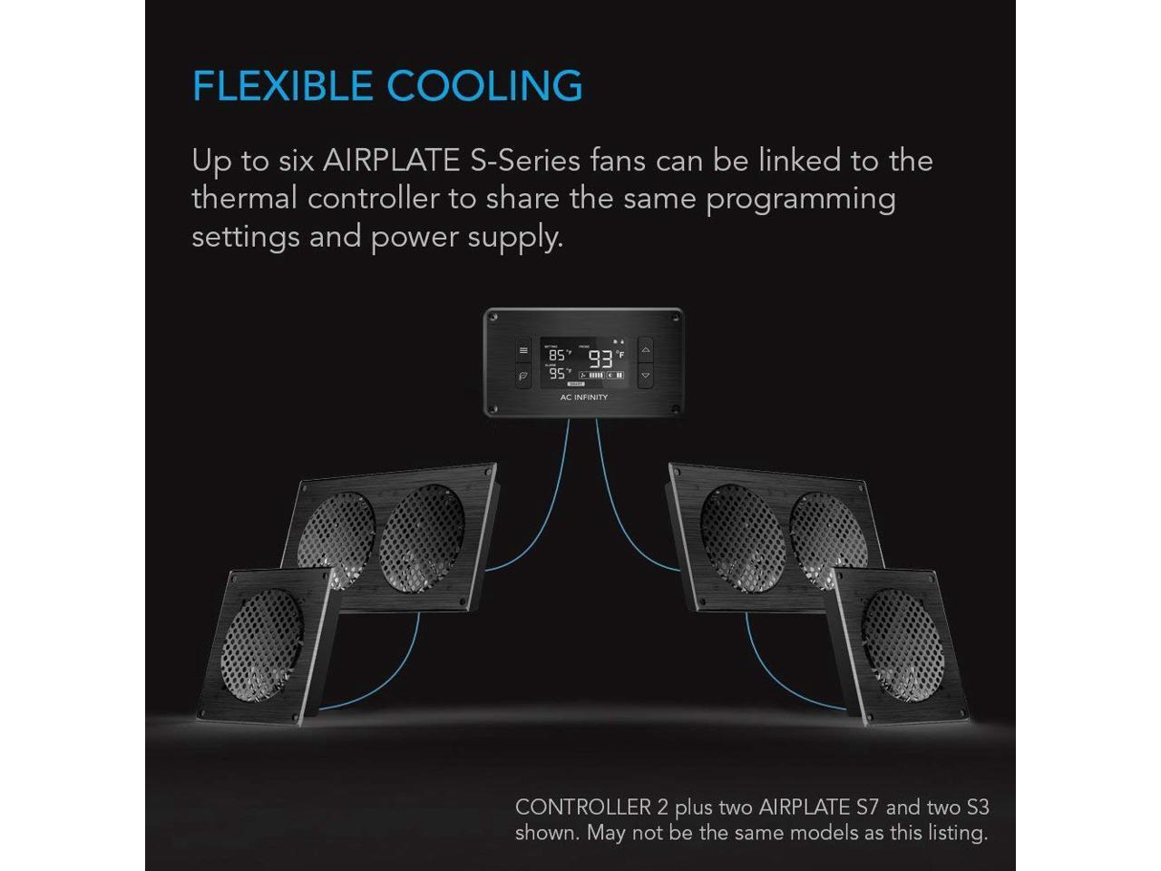 AC Infinity CONTROLLER 2, Fan Thermostat and Speed Controller, controls ...