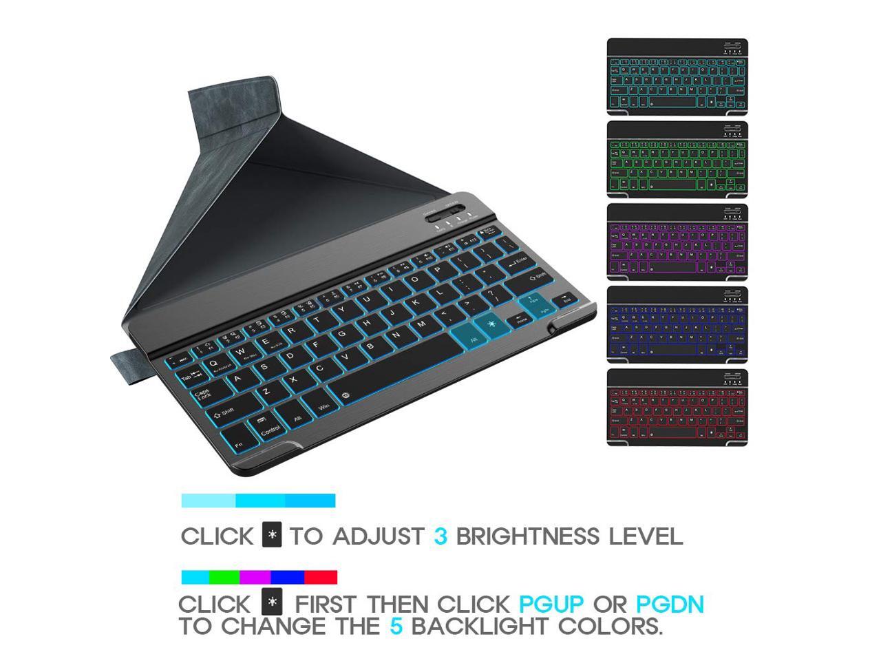 Nulaxy KM12 LED Backlit Bluetooth Keyboard Business Portable ...
