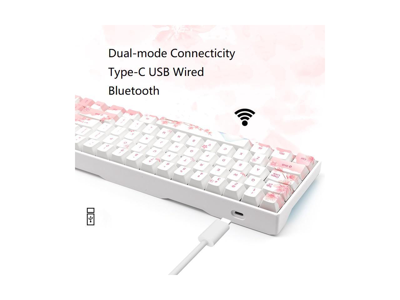 RK71 Mechanical Keyboard RGB Backlit 71 Keys Small Compact Gaming ...