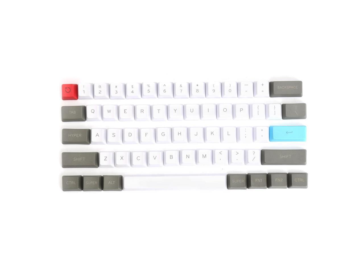 61 Key ANSI Layout OEM Profile PBT Thick Keycaps for 60% Mechanical ...
