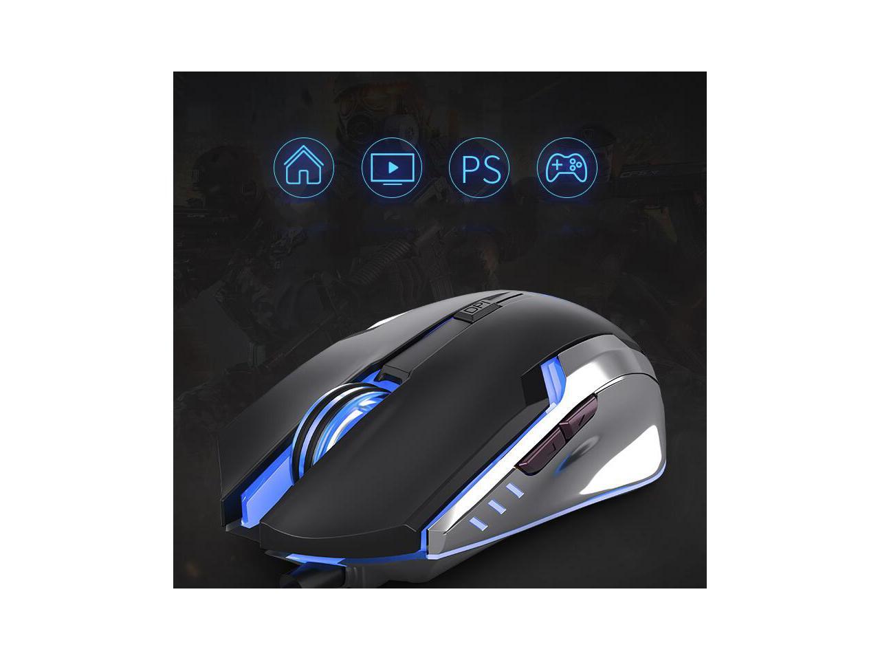 XinMeng XM-M398 7D 2000DPI Mamba New Gen. 6 Buttons Wired USB Optical ...