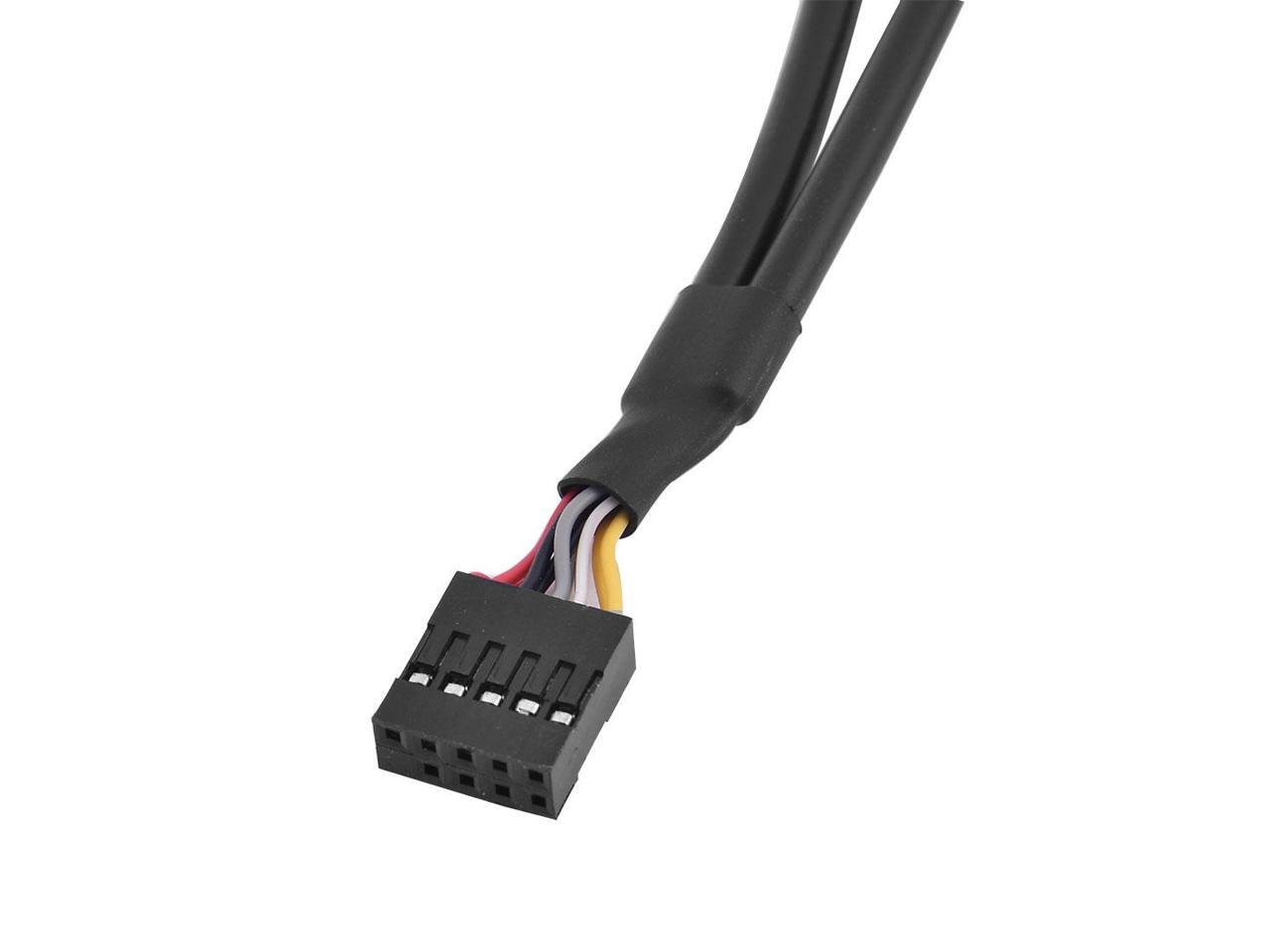 PCI Dual USB 2.0 Female to Motherboard 9p 9 pin Motherboard USB Cable ...