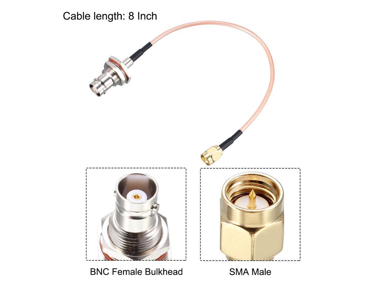 SMA Male to BNC Female Bulkhead RF Coaxial Cable RG316 Coax Cable 8 Inch 2pcs - Newegg.ca