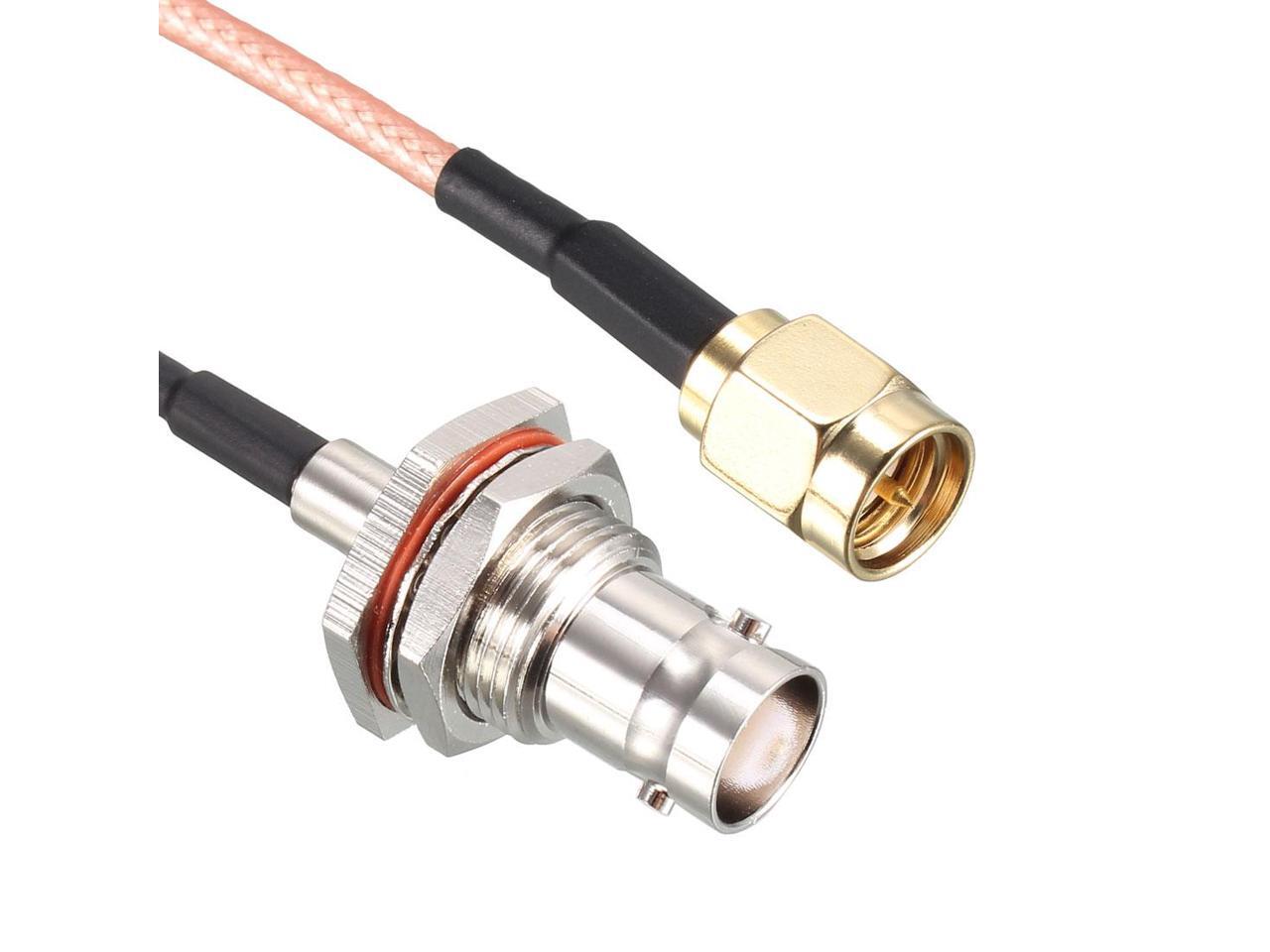 SMA Male to BNC Female Bulkhead RF Coaxial Cable RG316 Coax Cable 8 ...